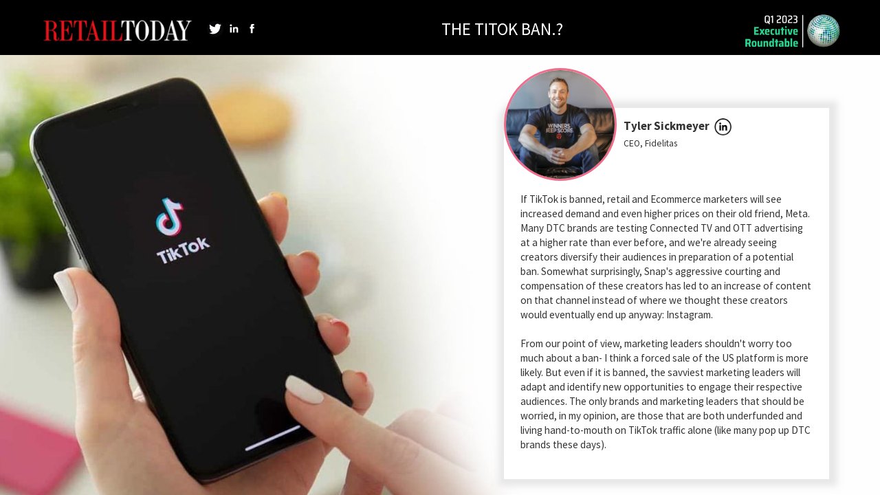The TiTok Ban? - Executive Roundtable: Q1 2023