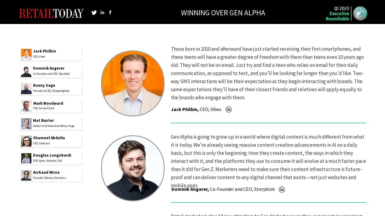 Winning Over Gen Alpha - Executive Roundtable: Q1 2023