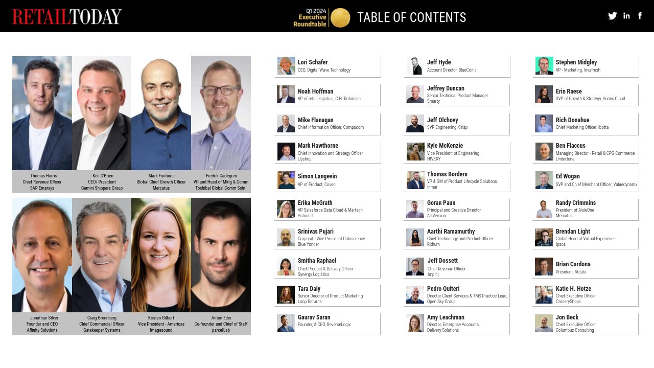 Table of Contents - Executive Roundtable: Q1 2024