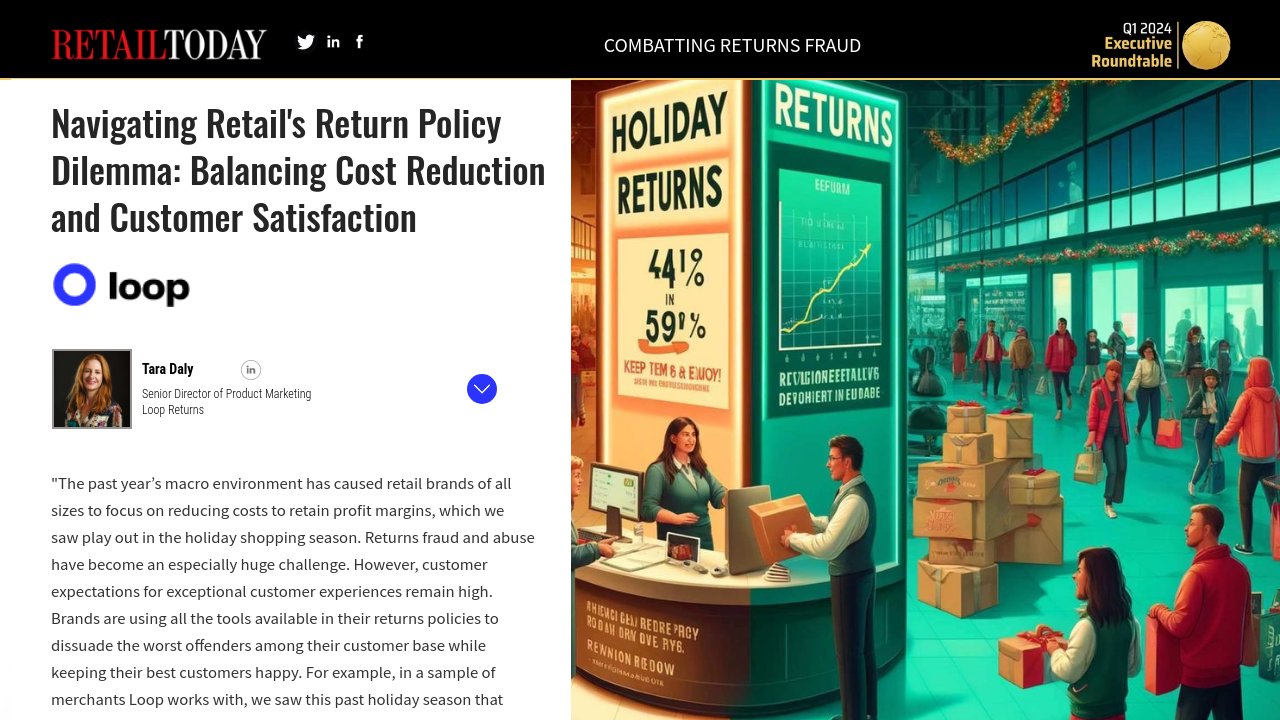 Loop Returns - Executive Roundtable: Q1 2024