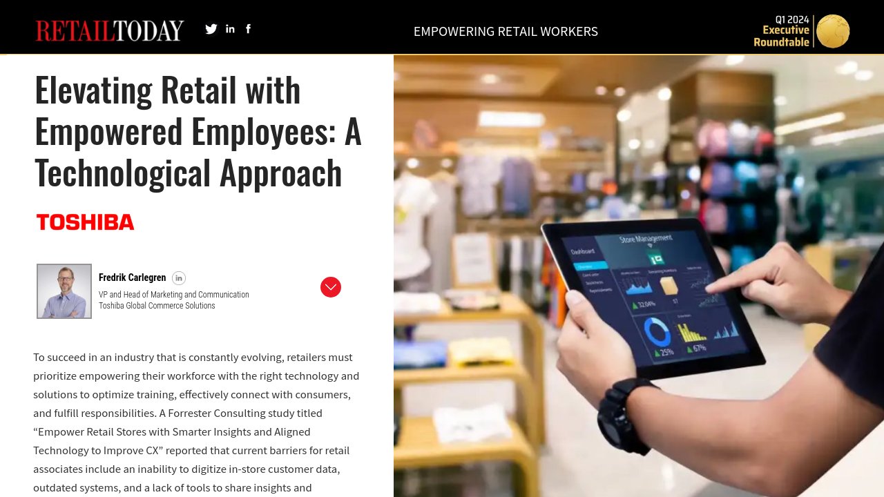 Toshiba - Executive Roundtable: Q1 2024