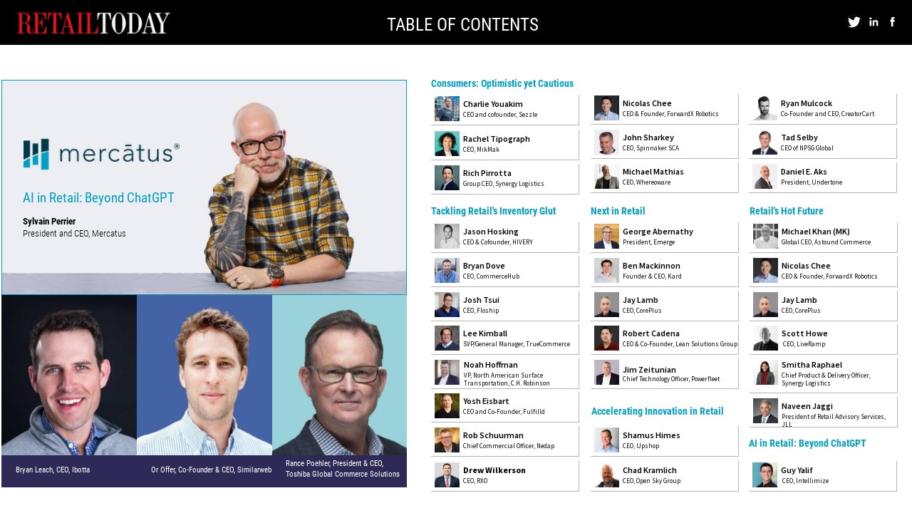 Table of Contents - Executive Roundtable: Q2 2023