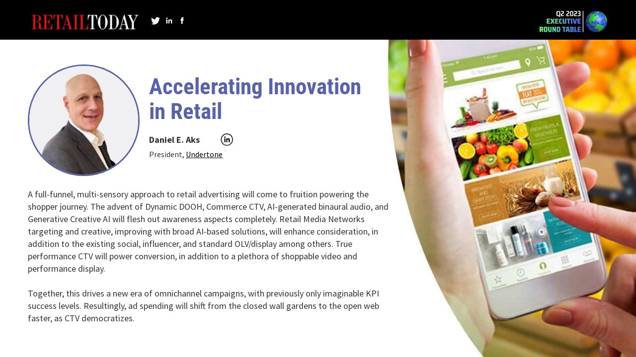 Retail Innovation - Executive Roundtable: Q2 2023