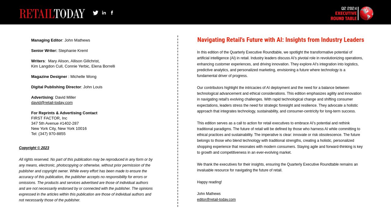 Editorial - Executive Roundtable: Q2 2024