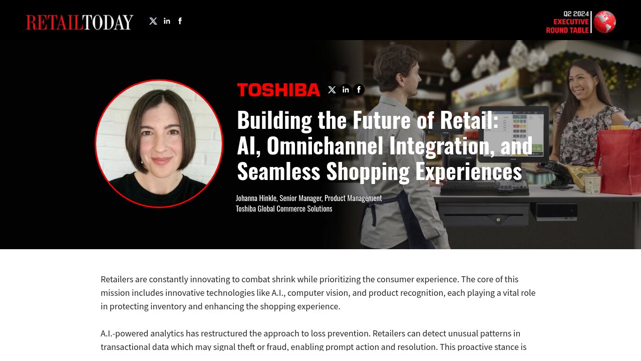 Toshiba - Executive Roundtable: Q2 2024