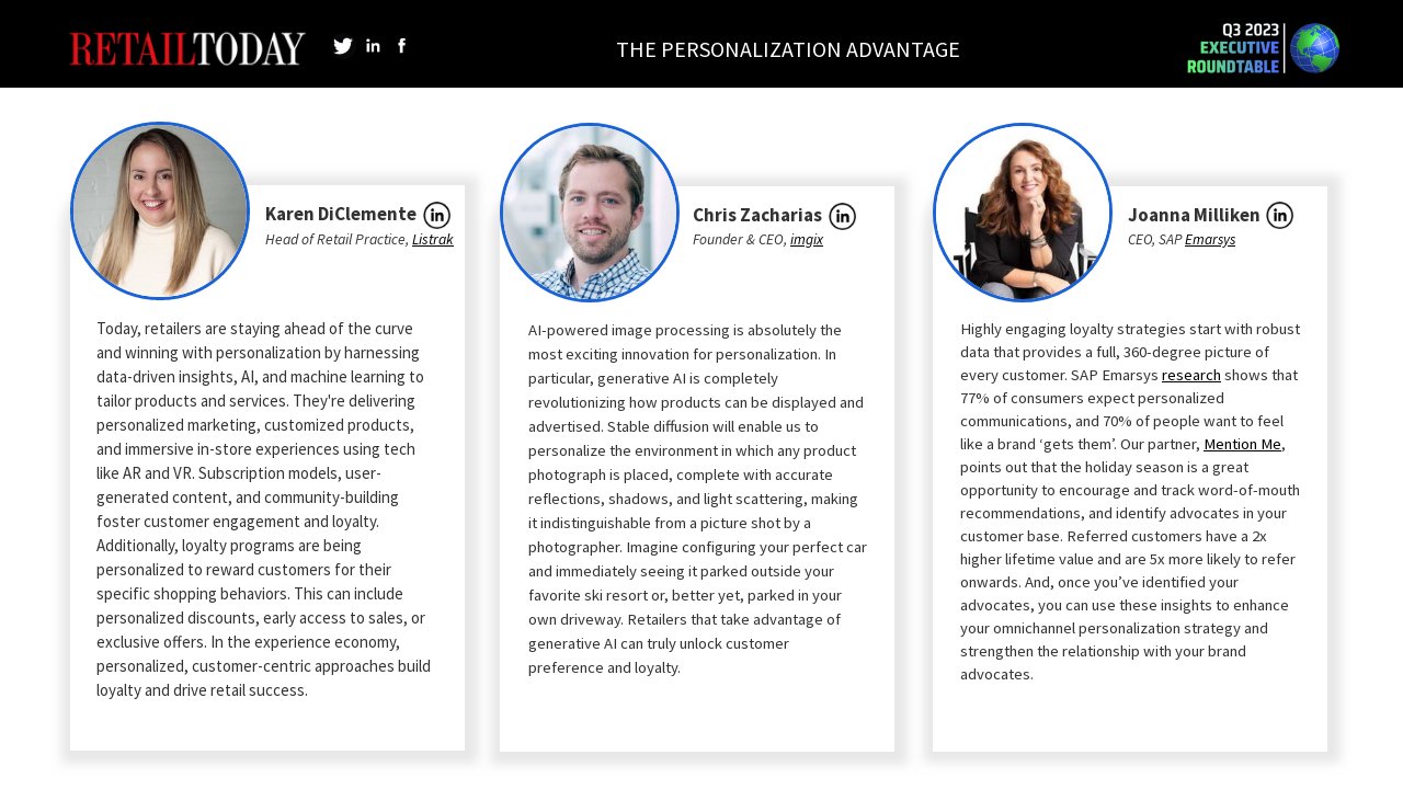 Personalized Retail Engagement - Executive Roundtable: Q3 2023