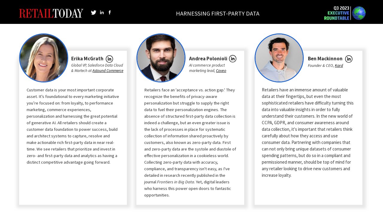 Retail's 1P Strategy - Executive Roundtable: Q3 2023