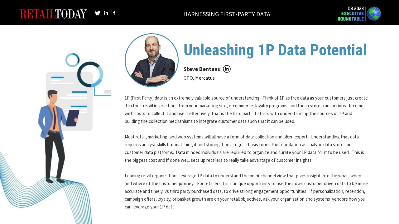 Unleashing 1P Data Potential - Executive Roundtable: Q3 2023