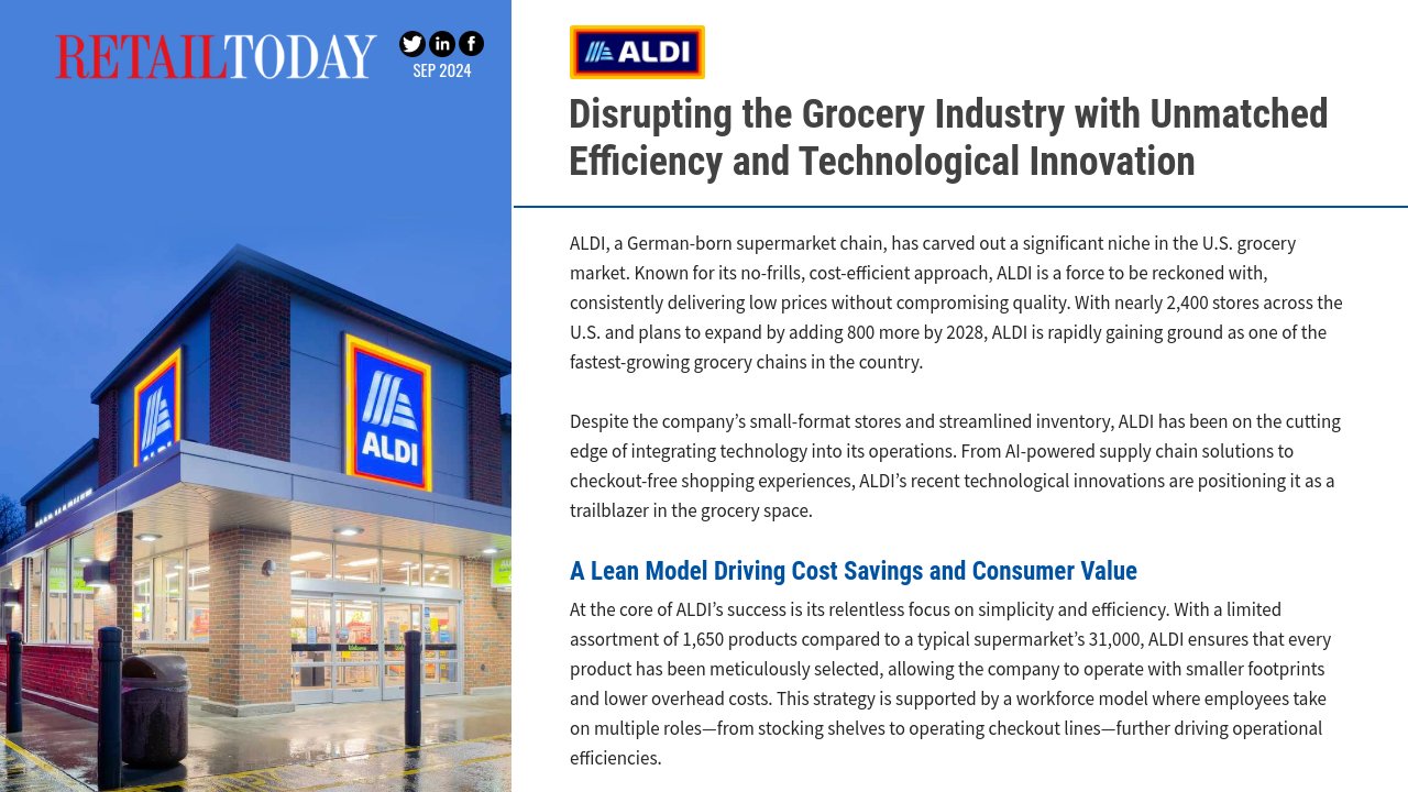 Ahold Delhaize USA - Grocery 2024 Ahold Delhaize USA - Grocery 2024