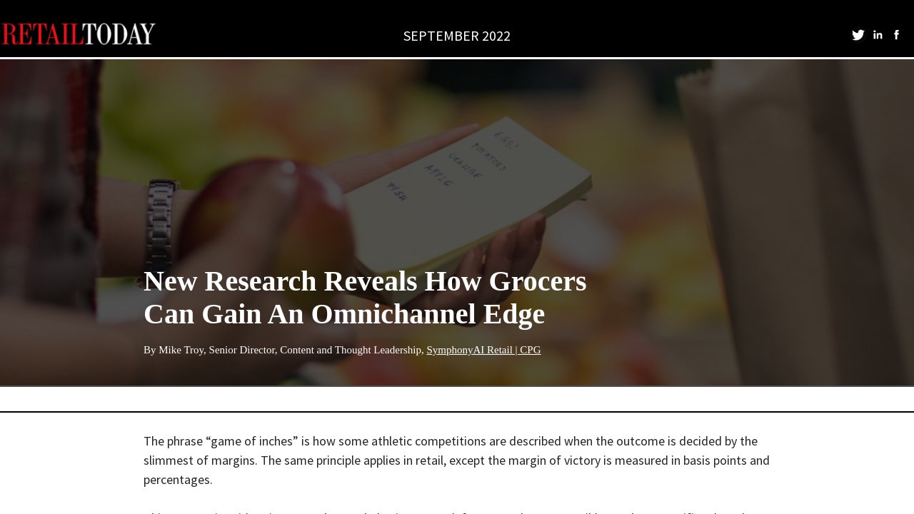 Omnichannel Grocery - Grocery September 2022