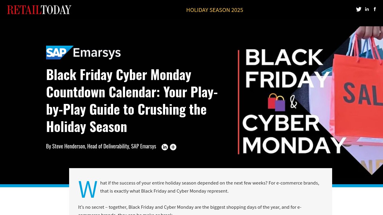 SAP Emarsys - Holiday Season 2025