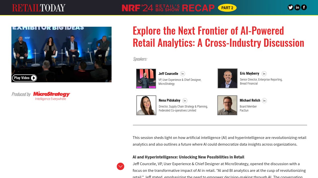 MicroStrategy - NRF 2024 Part 2