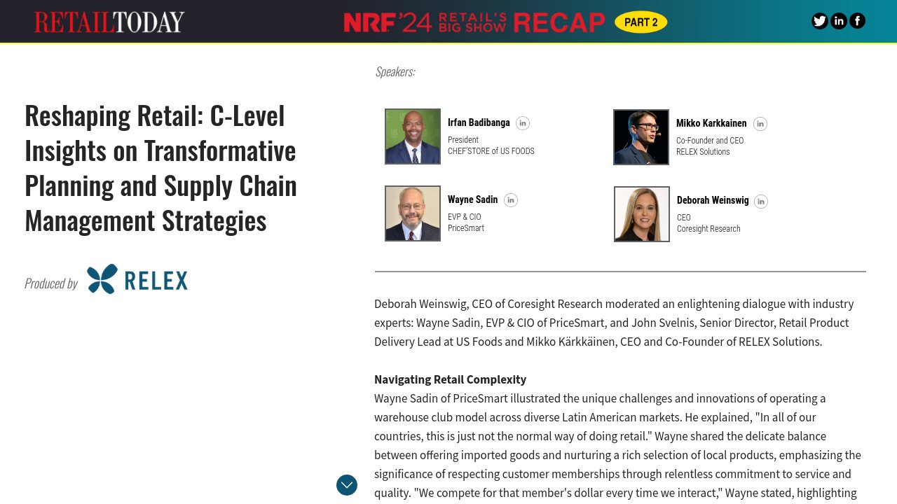 RELEX Solutions - NRF 2024 Part 2