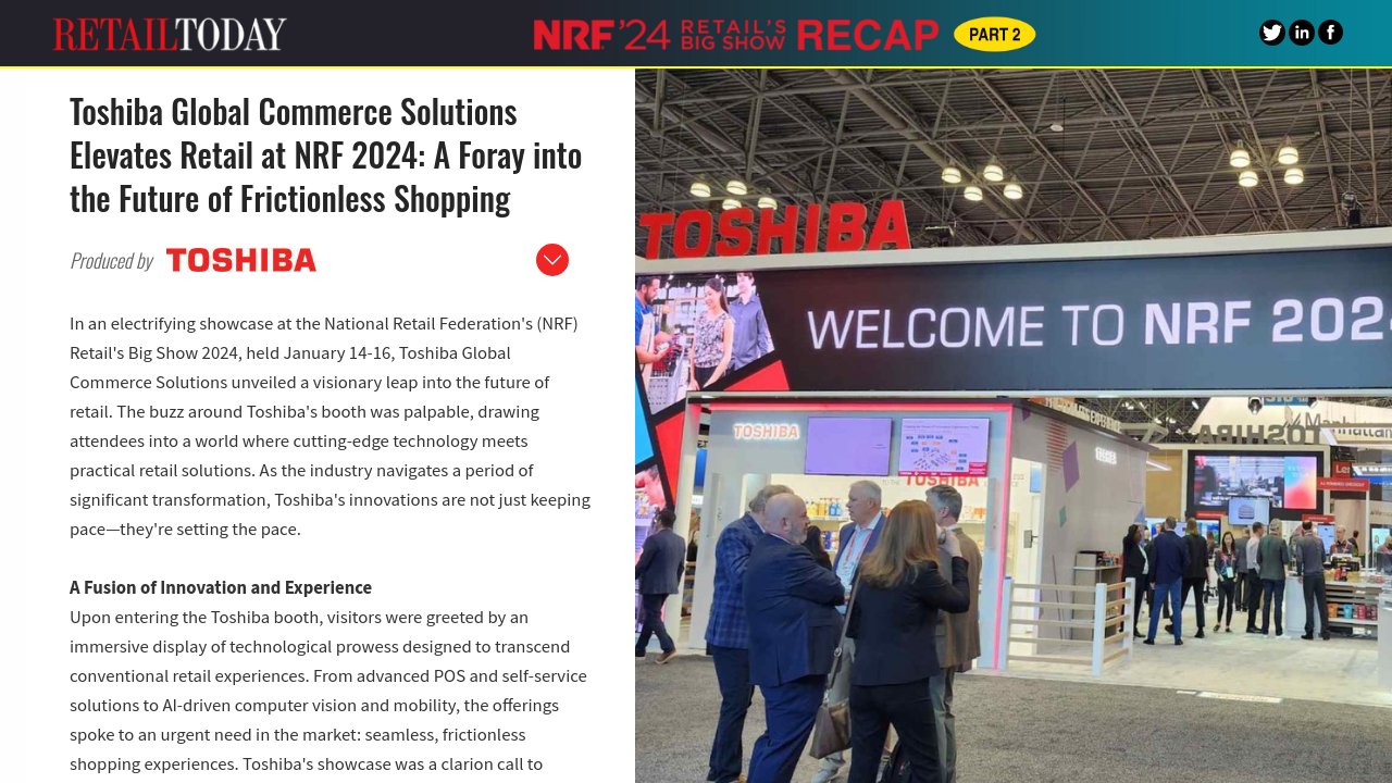 Toshiba - NRF 2024 Part 2