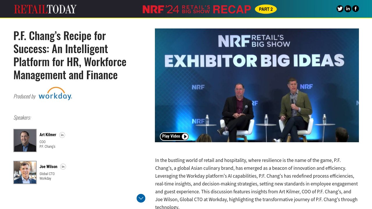 Workday - NRF 2024 Part 2