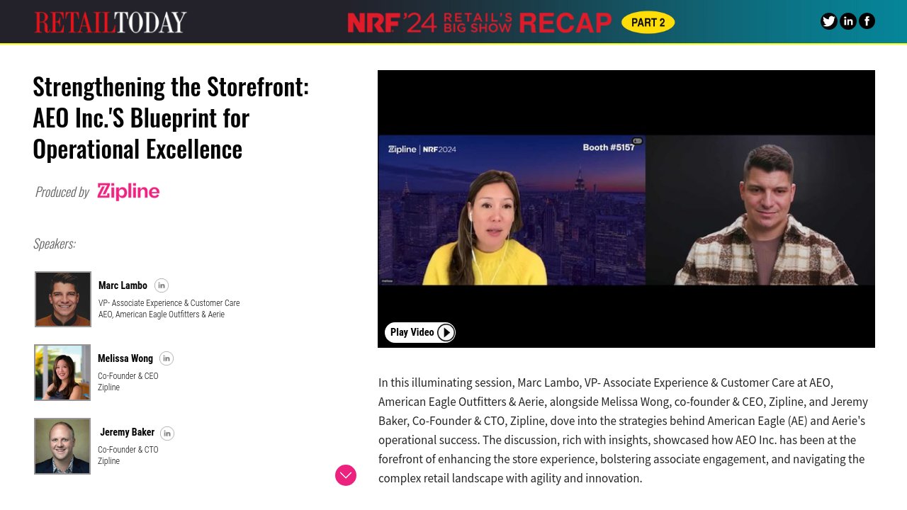 Zipline - NRF 2024 Part 2