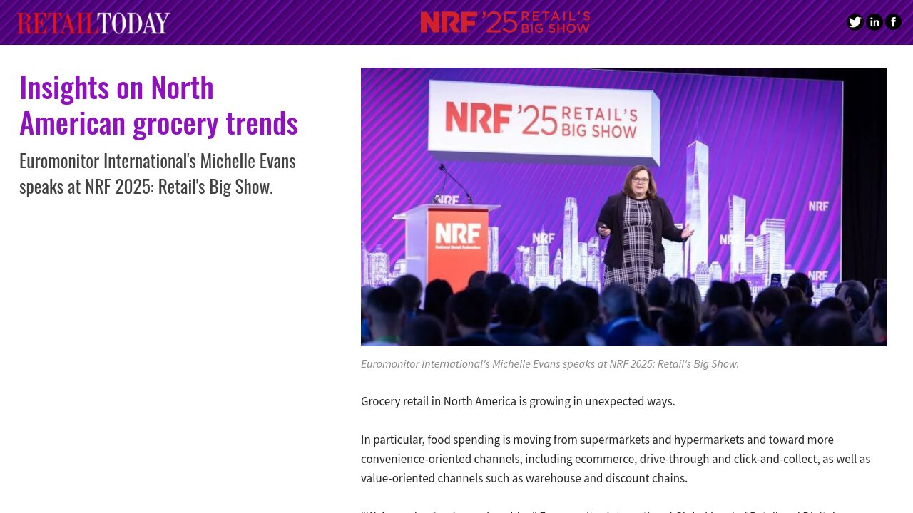 Grocery Trends - NRF 2025 Grocery Trends - NRF 2025