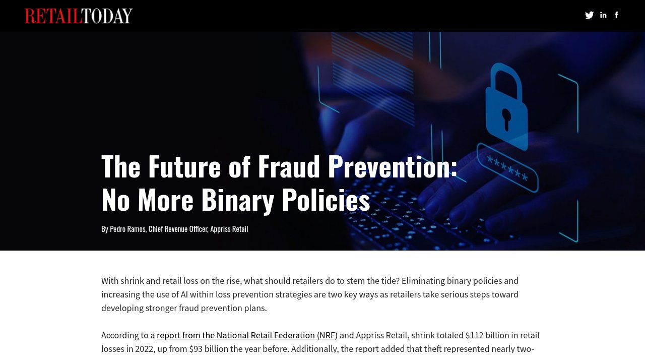 Appriss Retail - Security & Loss Prevention Edition