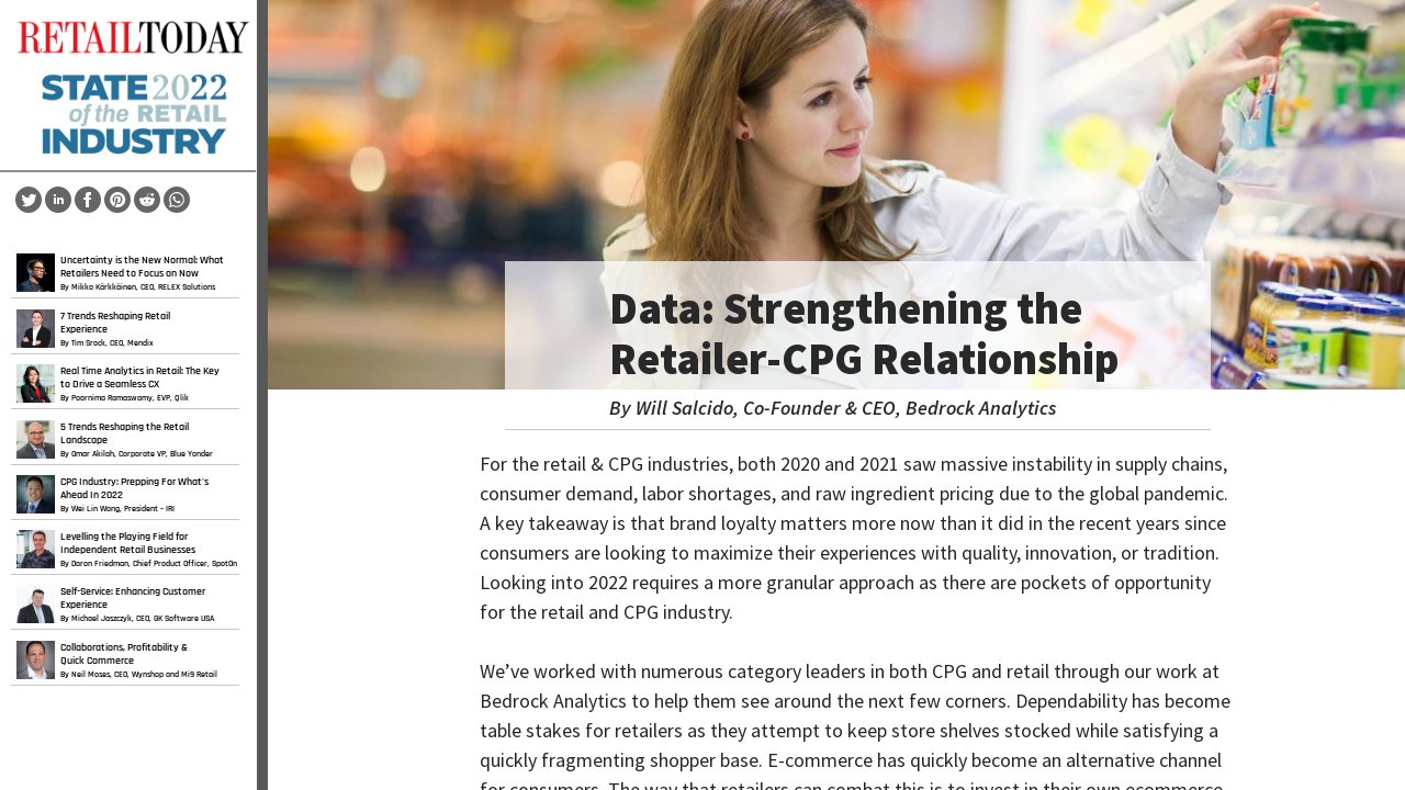 Data: Strengthening the Retailer-CPG Relationship - State of the Retail ...