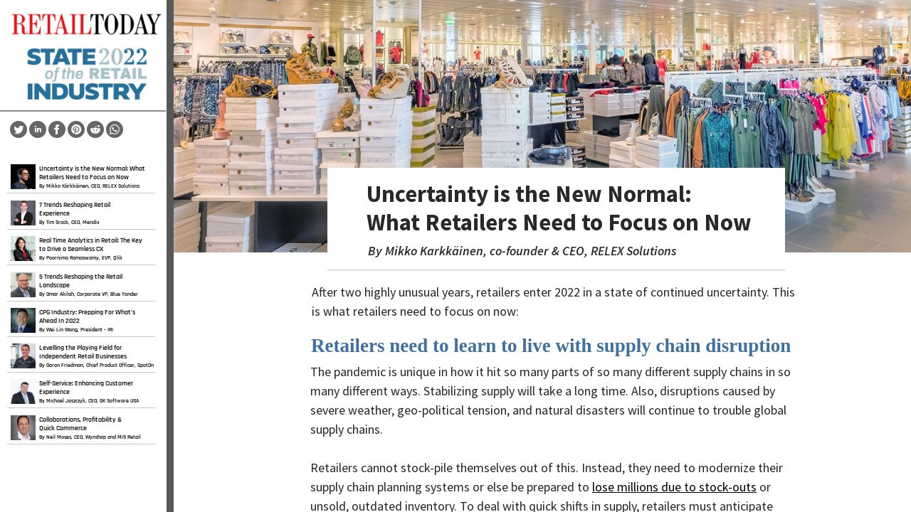Overview - State of the Retail Industry 2022