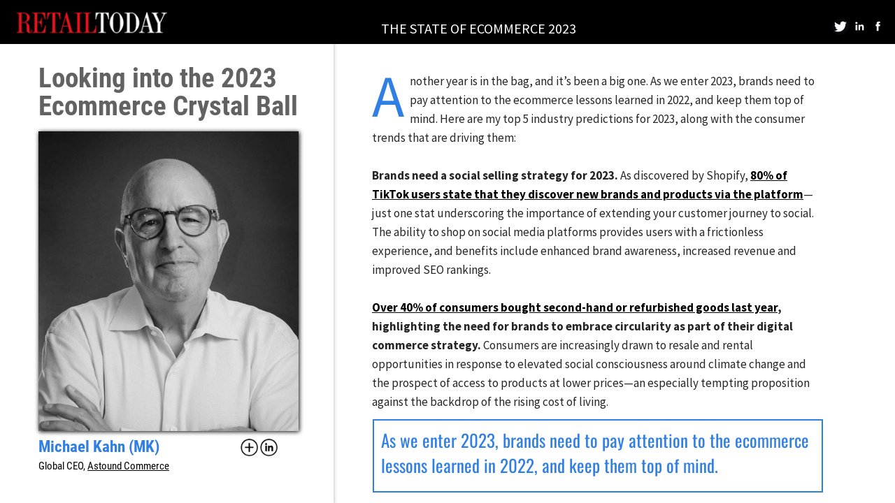 Astound Commerce - The State of eCommerce 2023